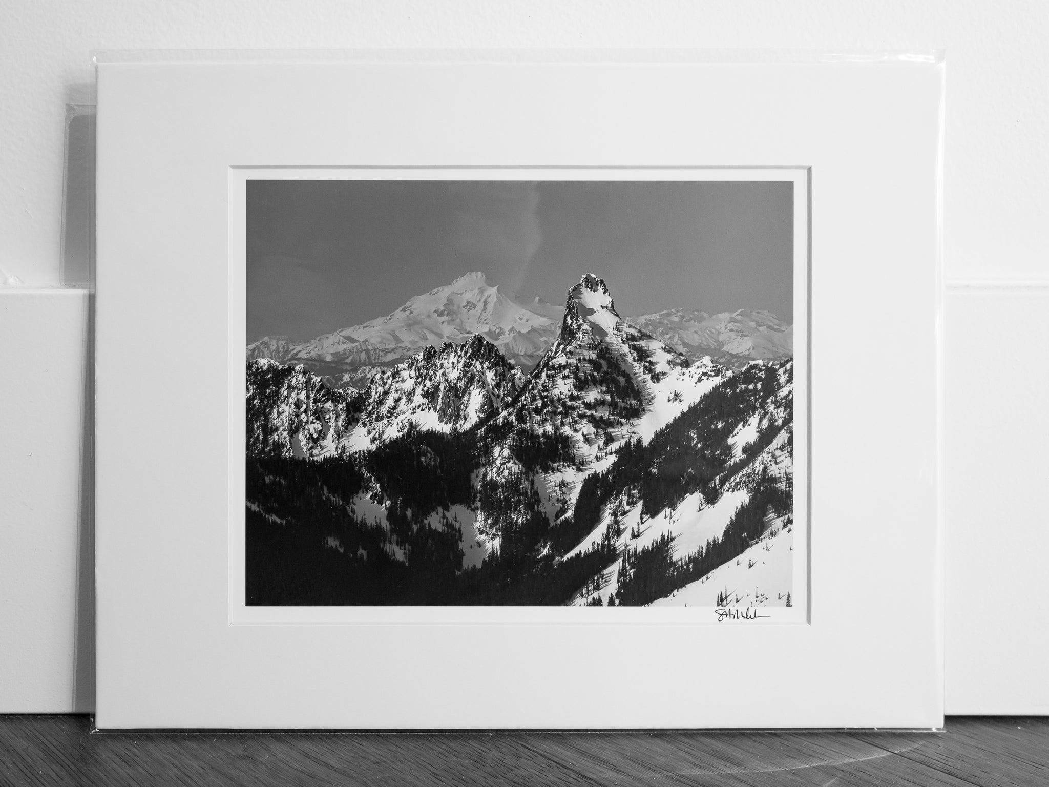 Kaleetan South Face with Glacier Peak: 8x10 Open Edition Matted Print