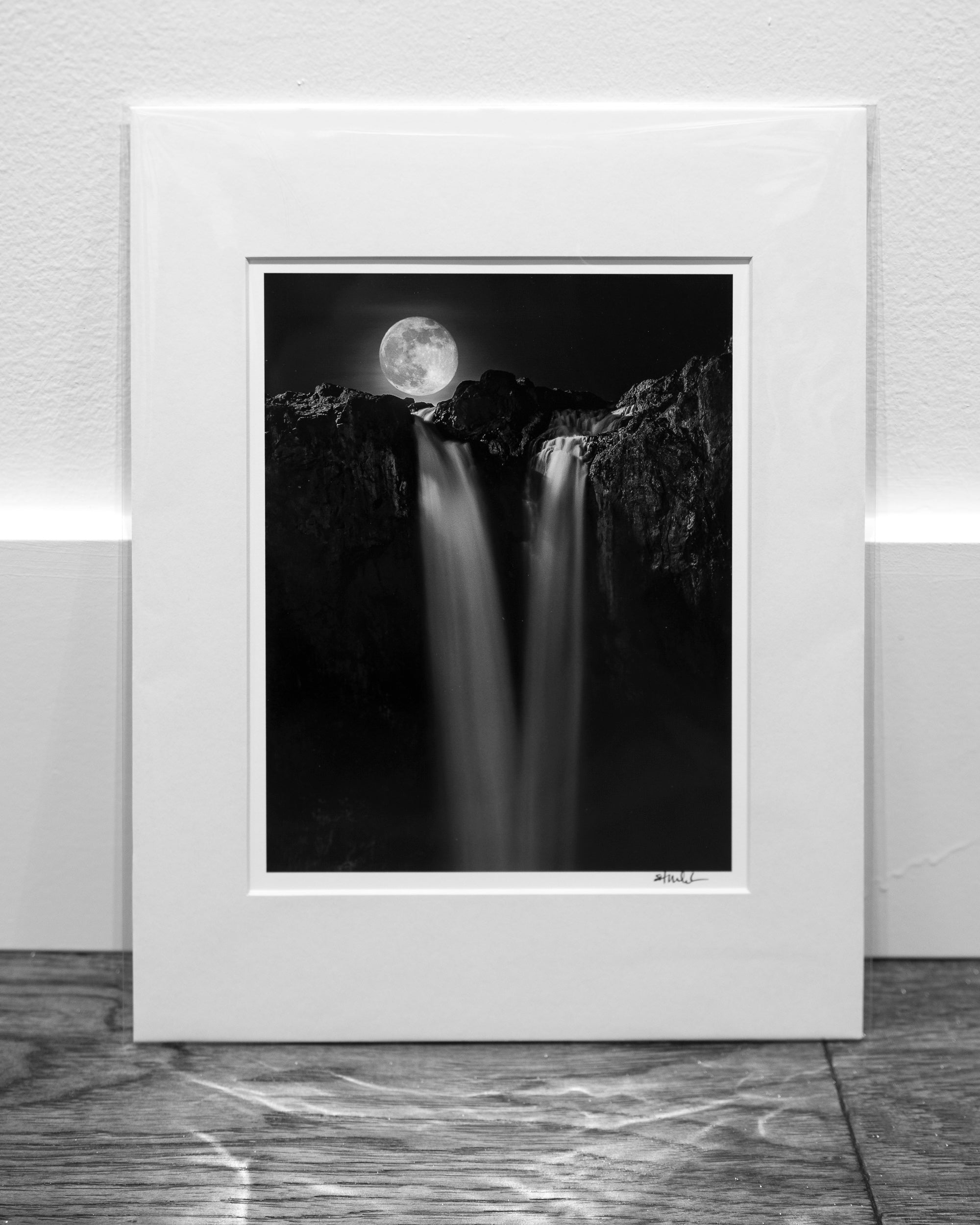 Full Moon over Ribbons of Silk: 8x10 Open Edition Matted Print